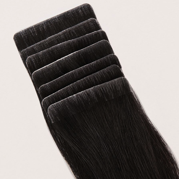 22 Inch Full Volume (Tape) Hair Extensions #1 Black – SHE Sharon's Hair ...